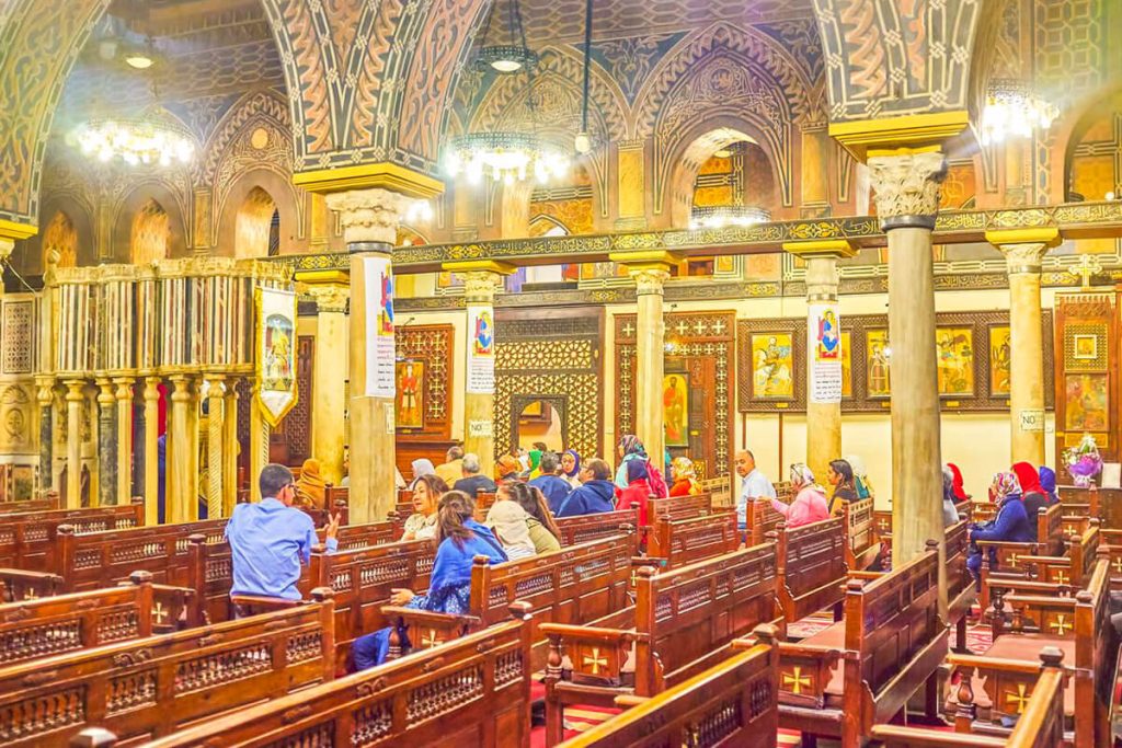 Interior design in Hanging Church